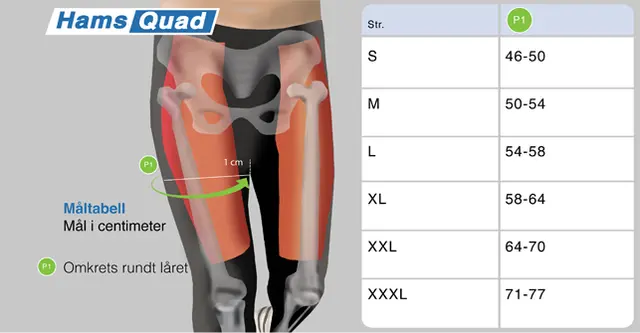 Colibri Hams Quad Herre Lang Sort XL - Welli